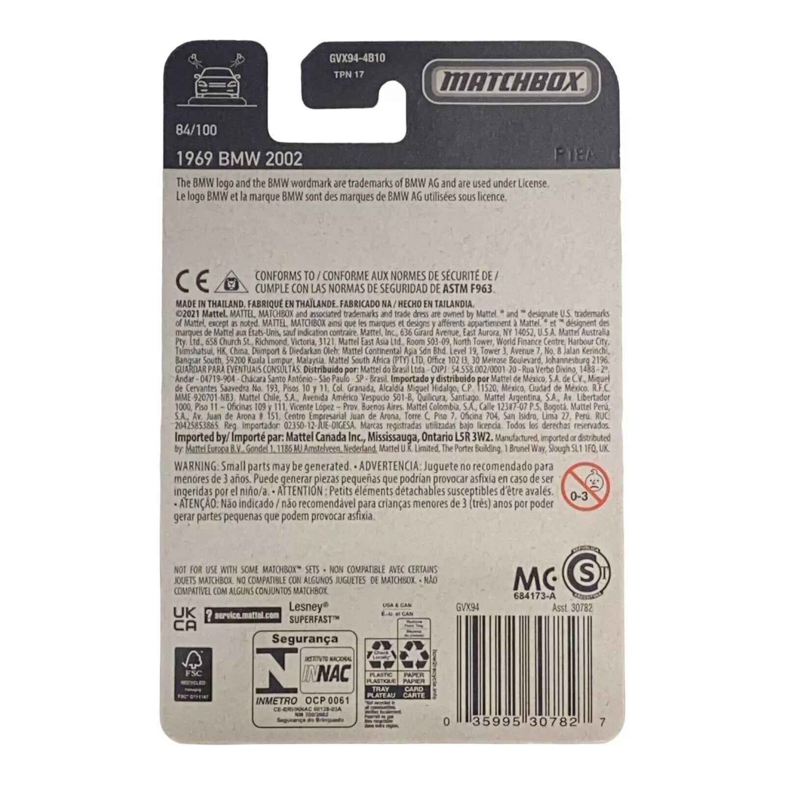 Matchbox 1969 BMW 2002 - Matchbox Series 84/100 – Collectors World Toys
