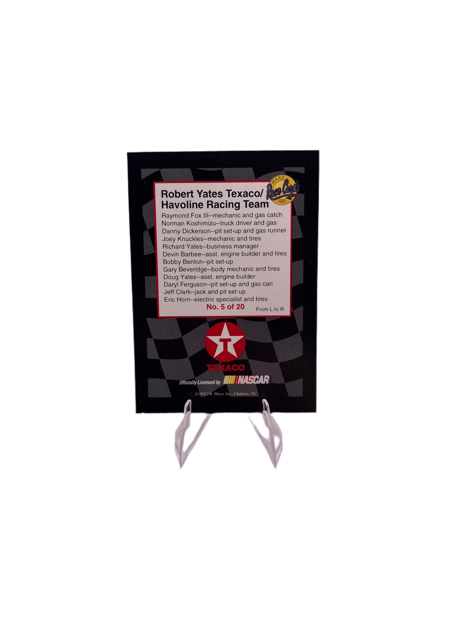 Maxx Yates Texaco/Havoline Racing Team – Collectors World Toys