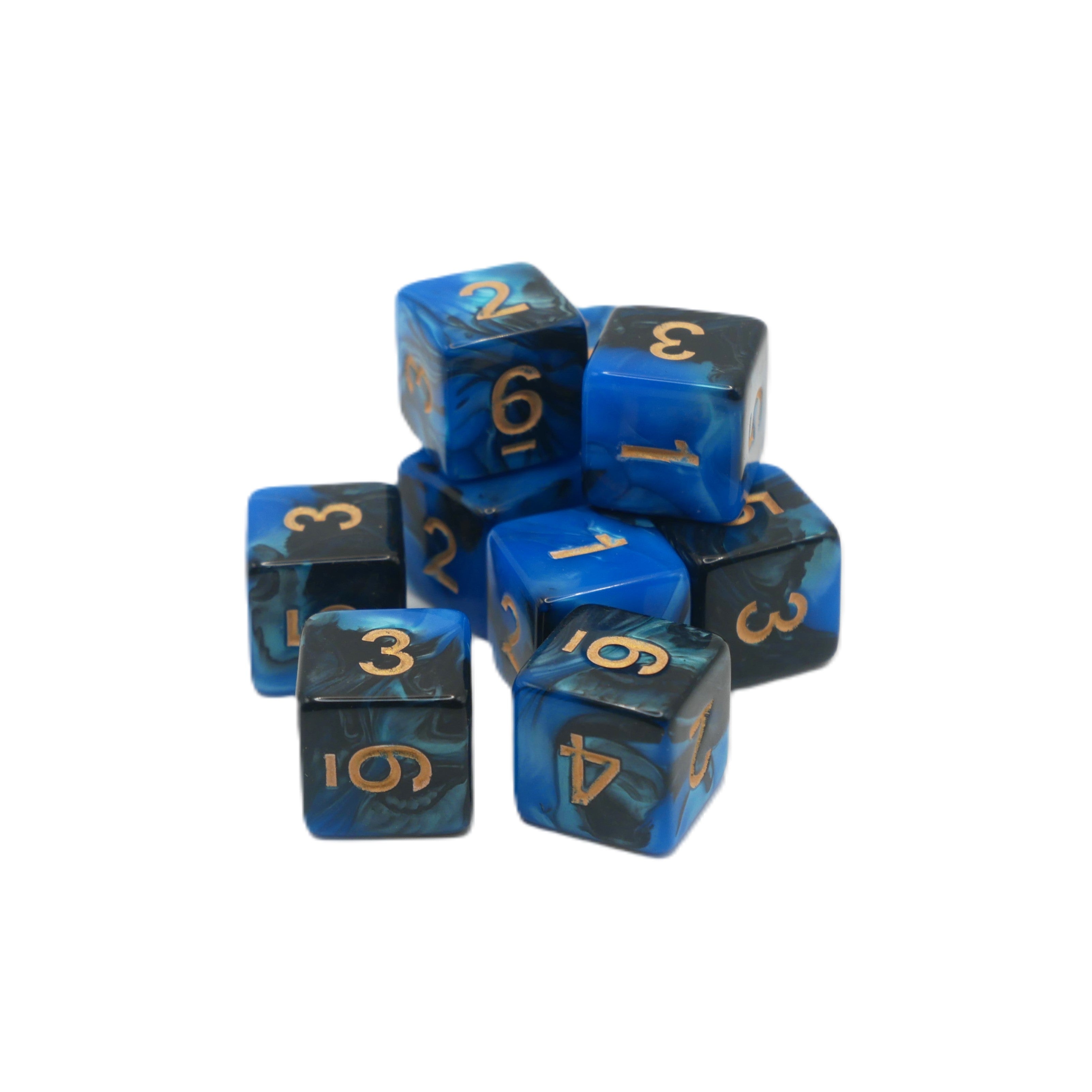 Frozen Corruption 10d6 - DnD Dice Set | Acrylic RPG Gaming Dice ...