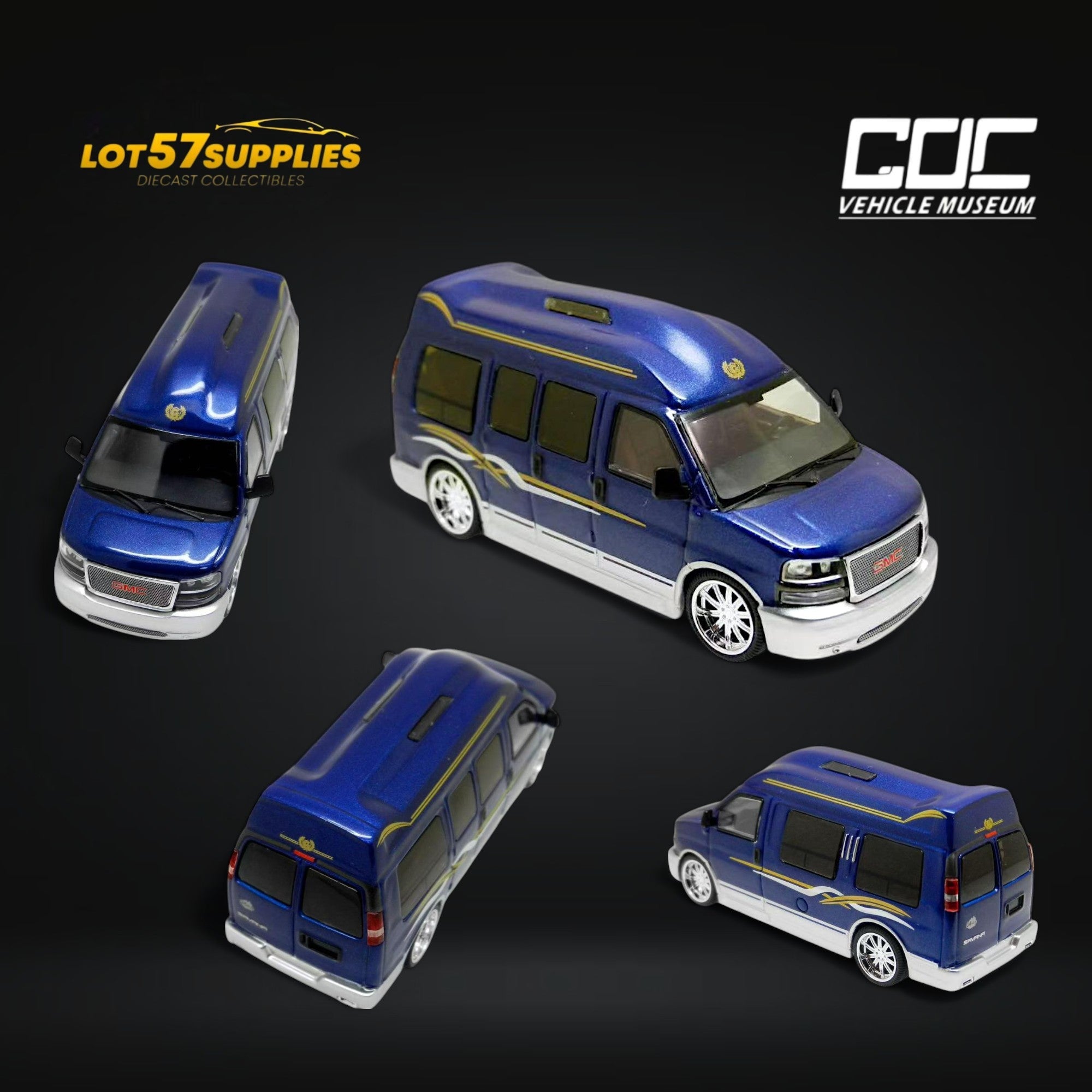 GOC GMC Savana Blue Silver Edition 1:64 - Limited to 500 Pcs ...