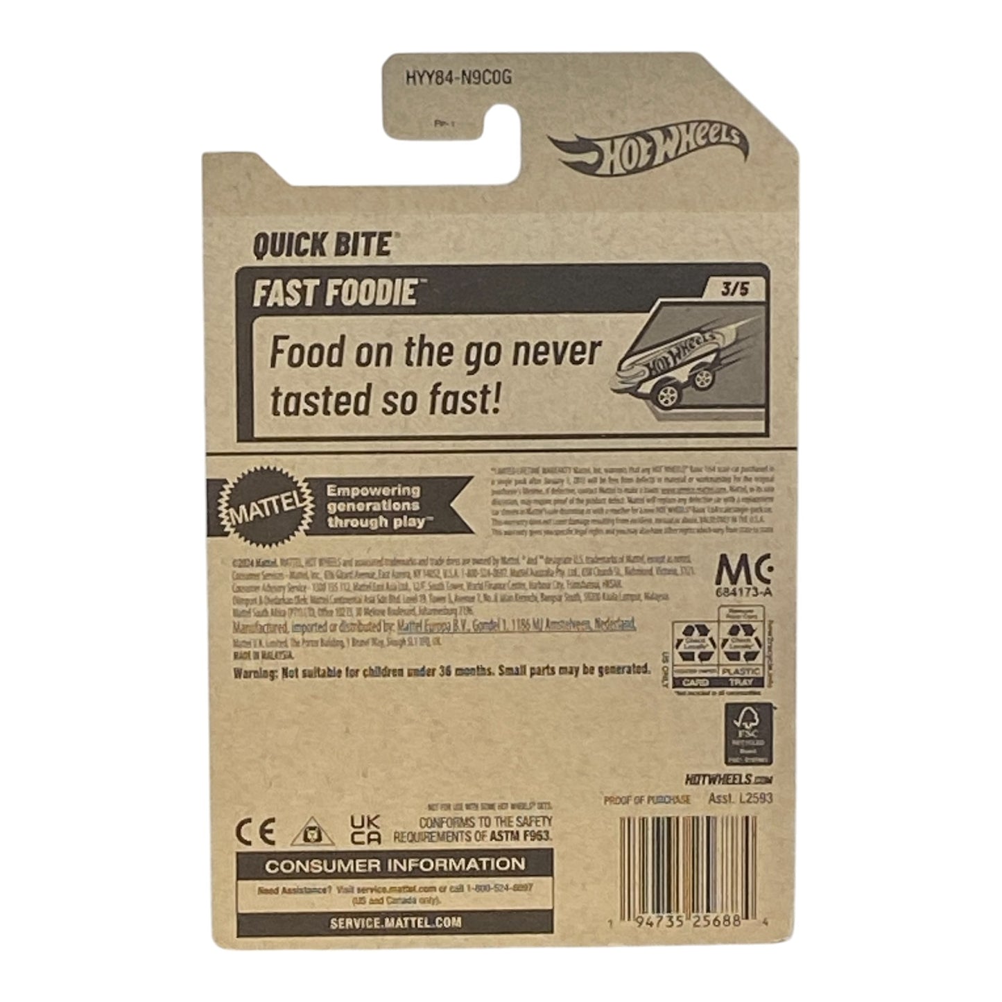 Hot Wheels Quick Bite Fuego Fajitas - Fast Foodie Series 3/5 ...