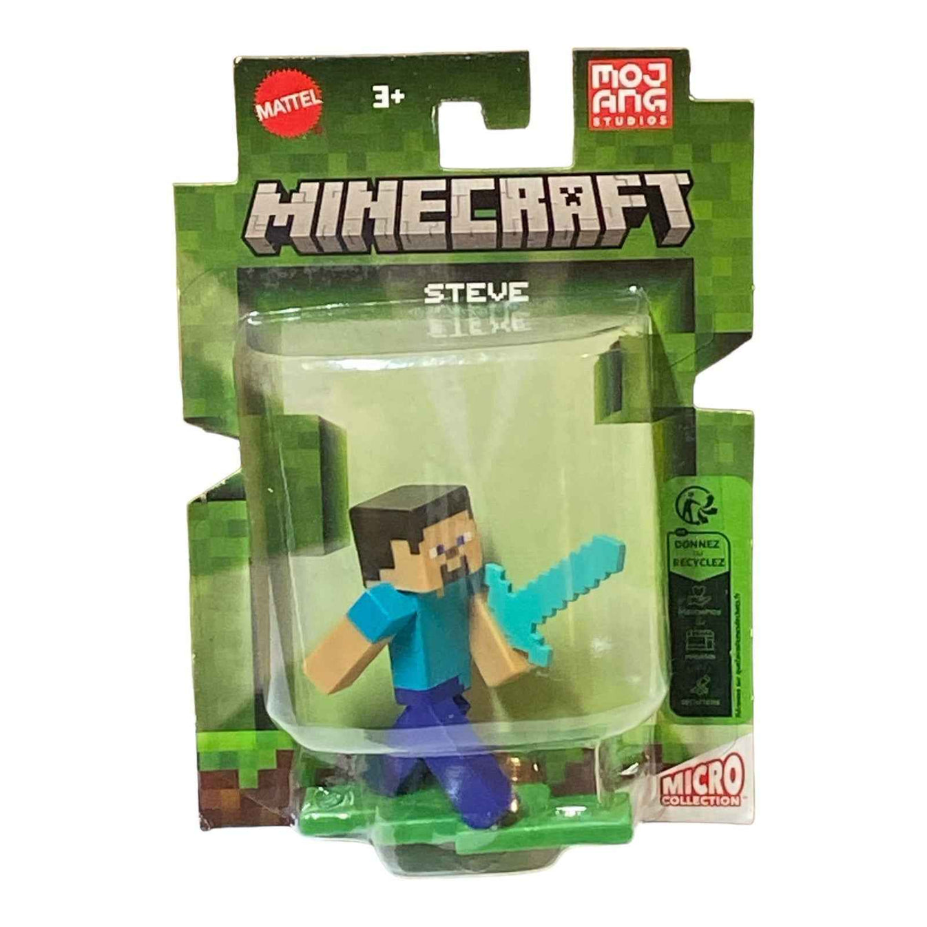 Steve Micro Figure - Minecraft Cake Topper for Party Decorations ...