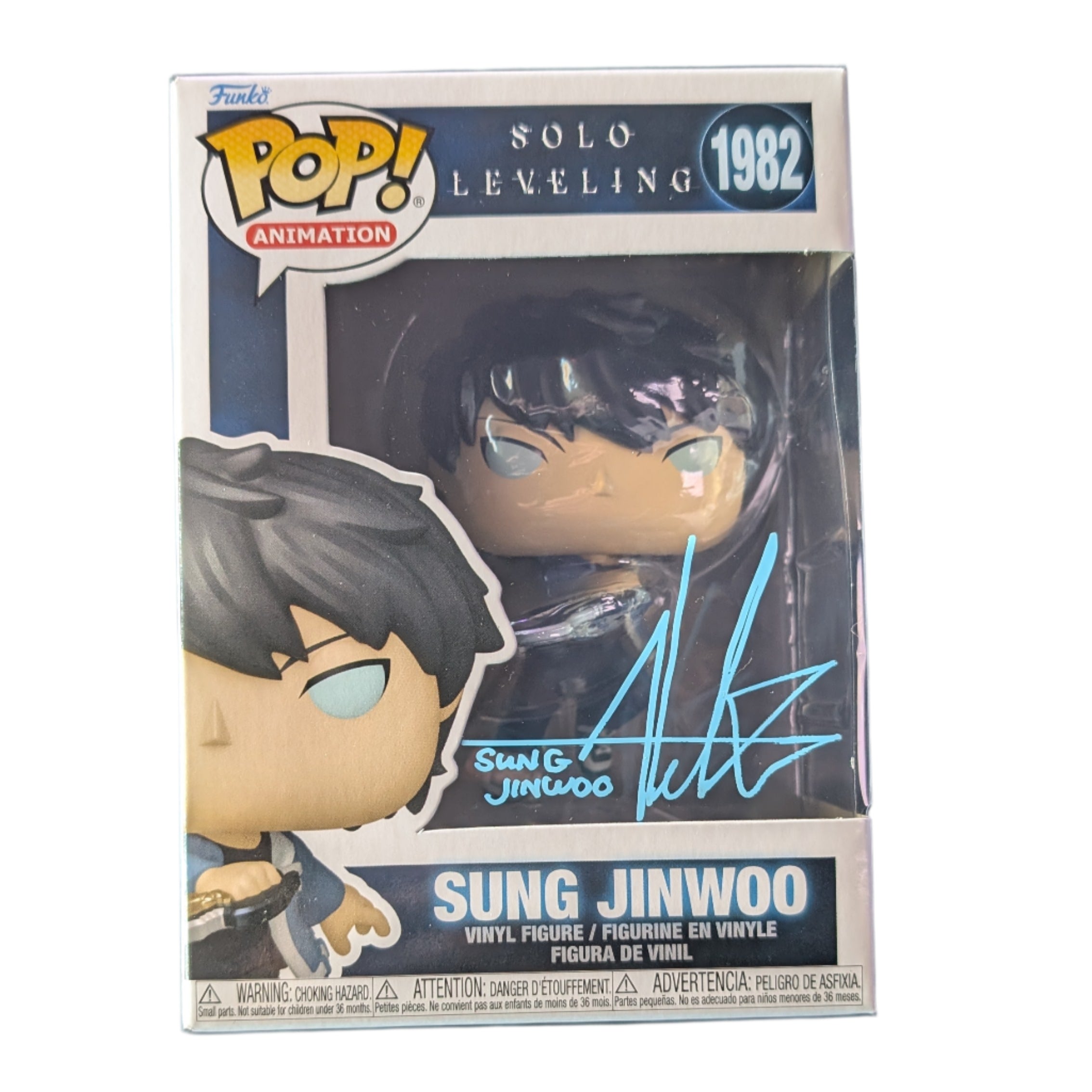 Solo Leveling Sung Jinwoo Signed Aleks Le Funko Pop! Vinyl Figure #198 ...