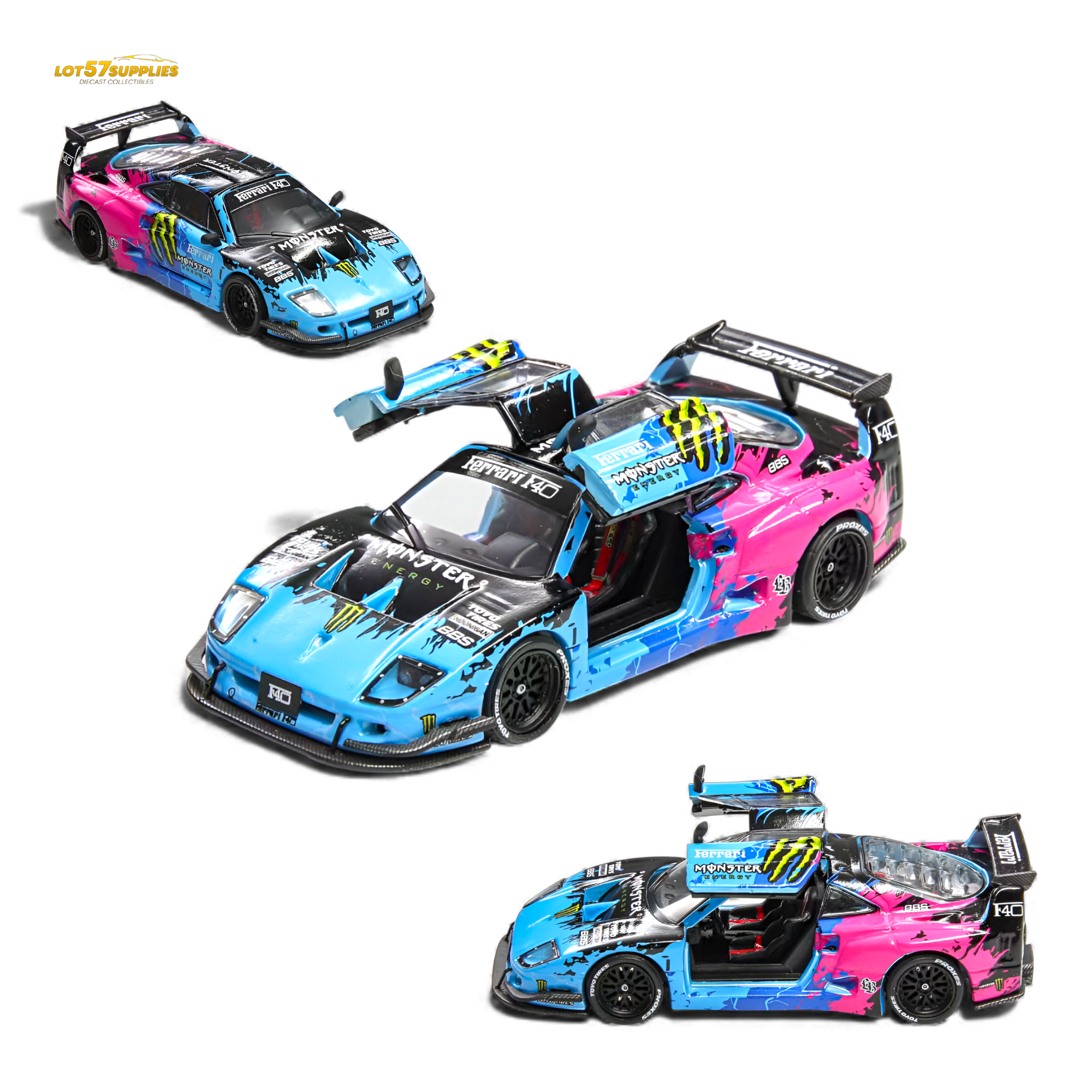 (Pre-Order) Demon King Auto F40 LB-Works Wide-Body - Monster Livery 1 ...