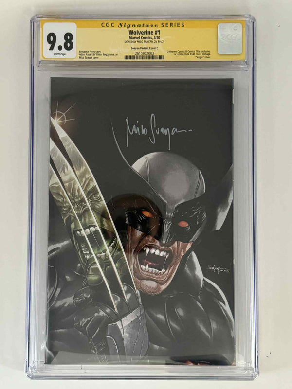 [Signed by Mico Suayan] Wolverine #1 CGC 9.8 Yellow Label Suayan Exclu ...