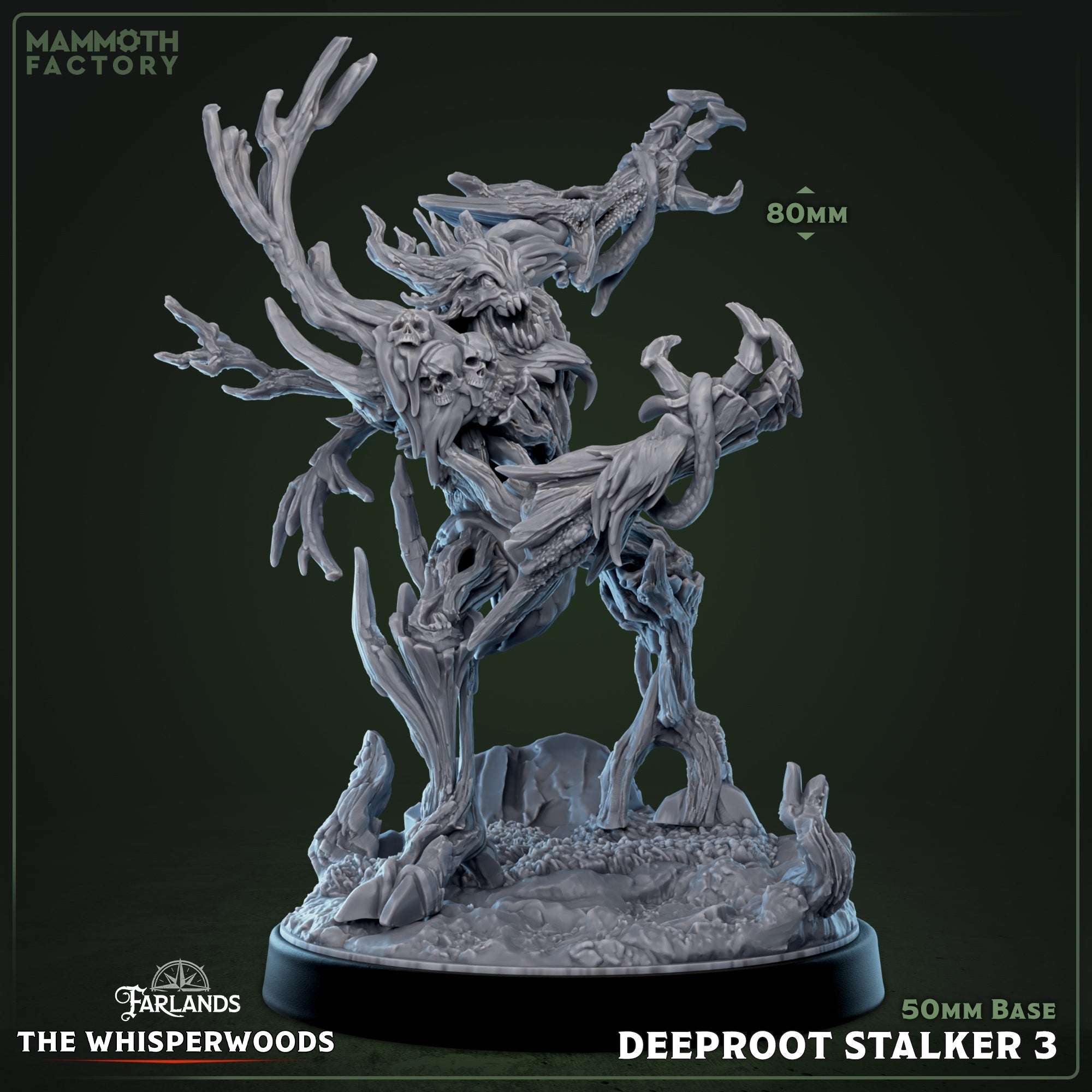 Deeproot Stalker: Sculpt 3 (Treefolk / Ent) - Collectors World Toys