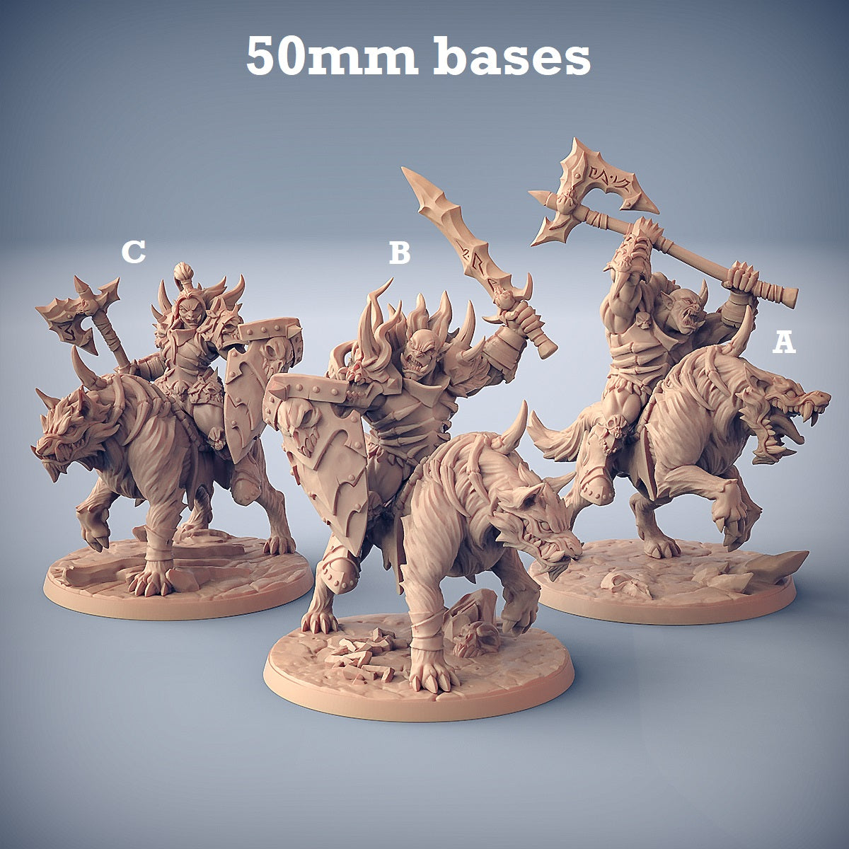 Frostmetal Worg Riders (Mounted Orc Calvary Unit) – Collectors World Toys