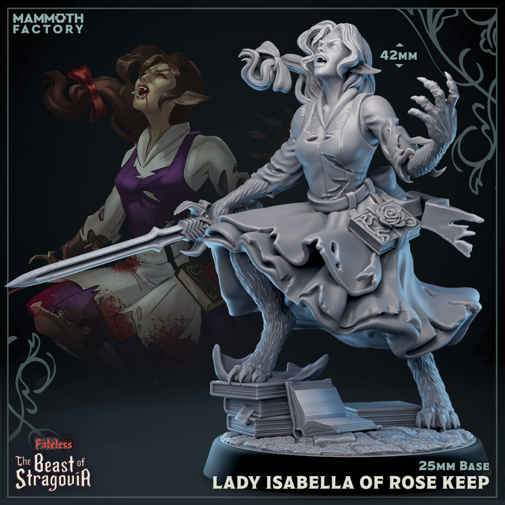 Lady Isabella of Rose Keep (Female Werewolf Scholar) - Collectors World ...