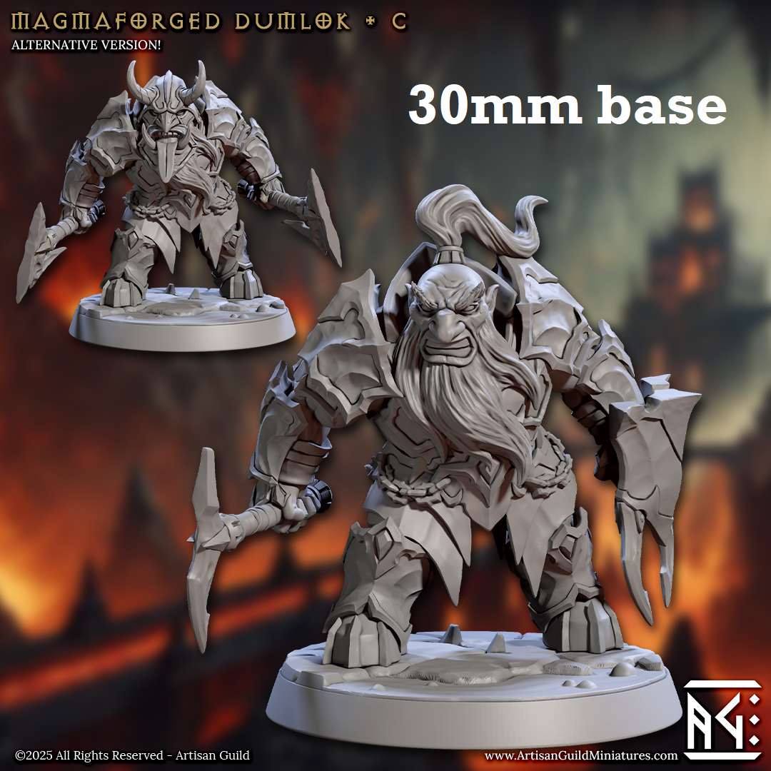 Magmaforged Dumlok: Sculpt C (Male Fire Dwarf Warrior) - Collectors ...