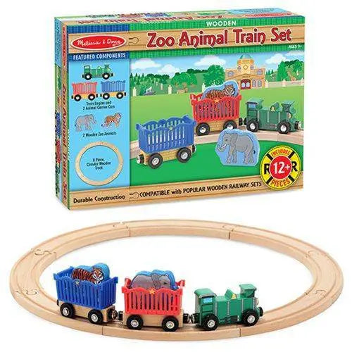 Melissa & Doug - Zoo Animal Train Set - Collectors World Toys