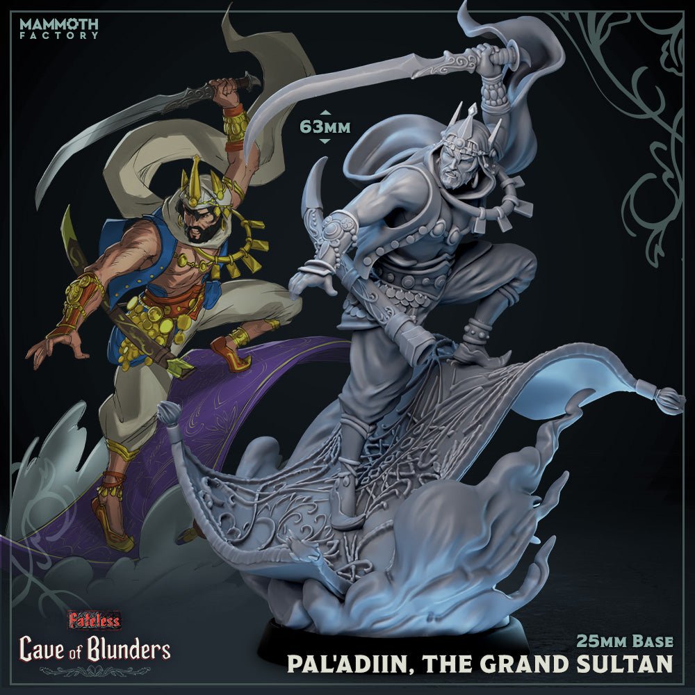 Pal'adiin, the Grand Sultan (Male Human Noble) - Collectors World Toys