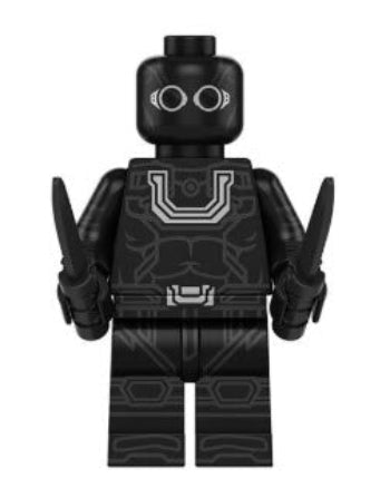 Black Noir Custom Minifig - Collectors World Toys