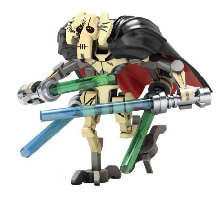General Grievous Custom Minifig – Star Wars-Inspired Cyborg General ...